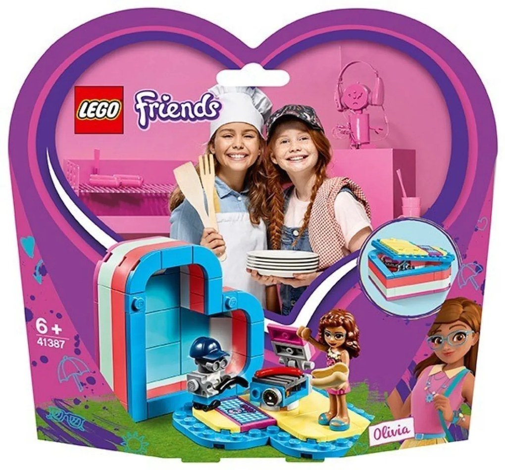 Stavebnice lego friends 41387 olivia a letní srdcová krabička
