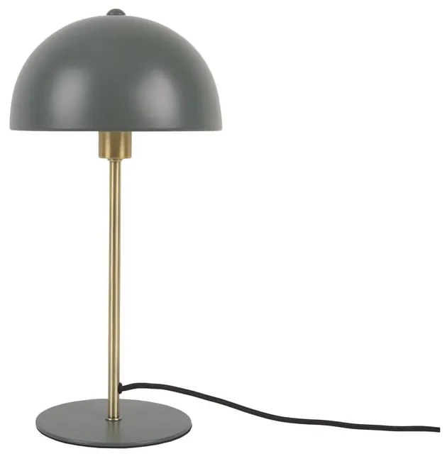 Zelená stolní lampa s detaily ve zlaté barvě Leitmotiv Bonnet