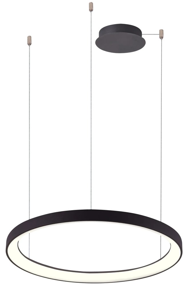 Moderní LED lustr Agnes 48 stmívatelné černé