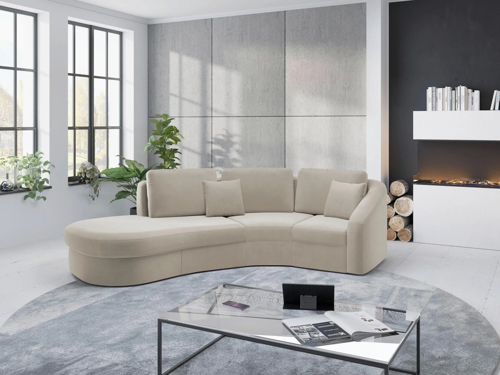 XXXLutz ROHOVÁ SEDAČKA, textil, pískové barvy Sit & More - Sedací soupravy - 000144017410