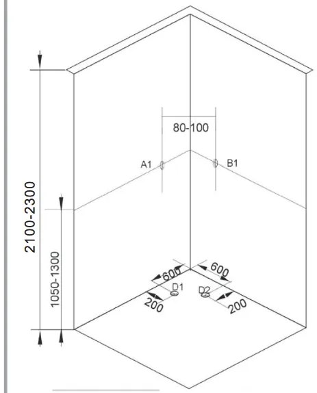 NIKIDO Sprchový box SKY 2  90x90x225 (CL74)