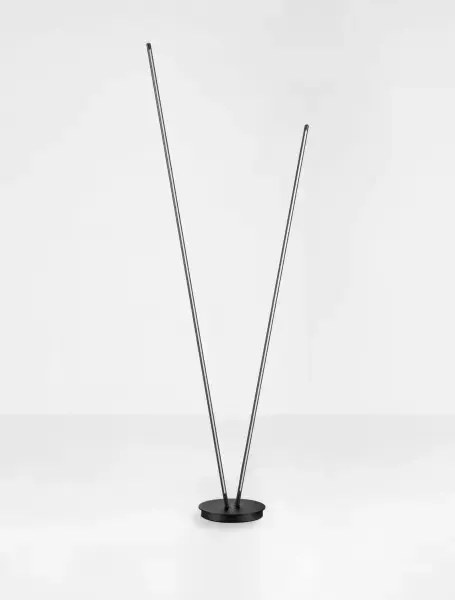 LED stmívatelná černá stojací lampa Intec