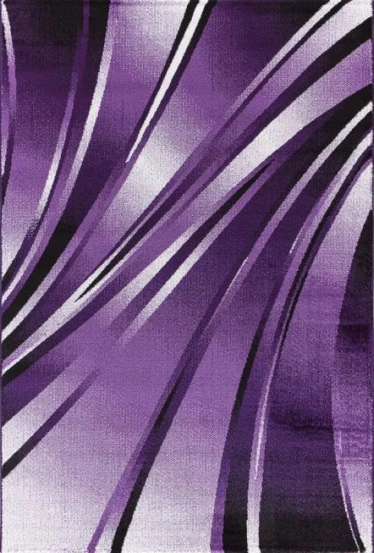 Ayyildiz  Kusový koberec moderní Parma 9210 fialový abstrakce 080x150 cm