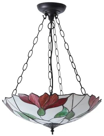 Endon 70946 - Lustr na řetězu Tiffany BOTANICA 3xE27/60W/230V pr. 45 cm