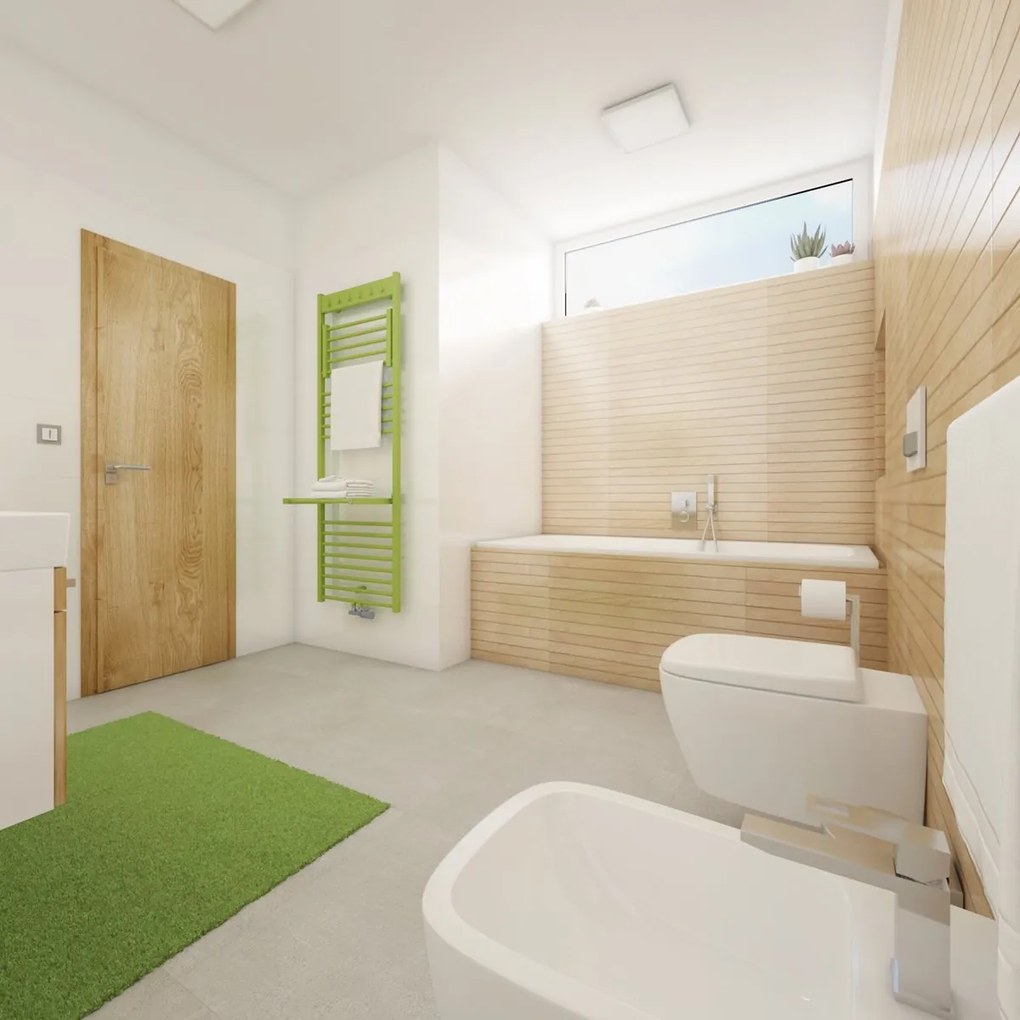 Isan Flexi 955 x 600 mm koupelnový radiátor bílý