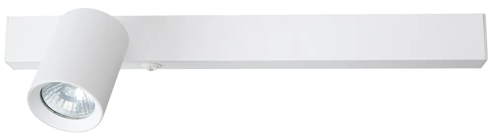 Nástěnné svítidlo Magnet Left, 1x bílé kovové stínítko + 1x LED 5W, w