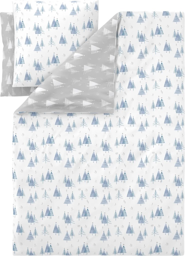 Livarno® Oboustranné ložní povlečení z jemného flanelu / ložní povlečení z jemného flanelu, 155 x 220 cm (jedle)