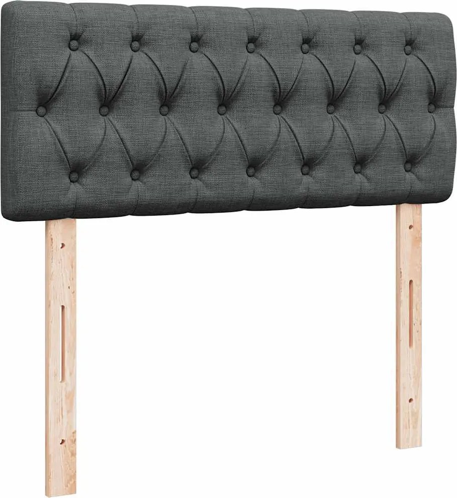 Box spring postel s matrací tmavě šedá 120x190 cm textil 3287403