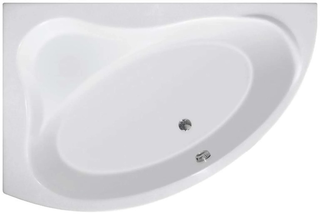 Aqualine - Vana Orava 148x90x38 cm, levá, bílá G1590