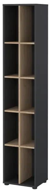 FALCO Knihovna Sign 65587 šedý mat/jackson hickory