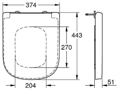 Grohe Euro Ceramic WC sedátko 39331001