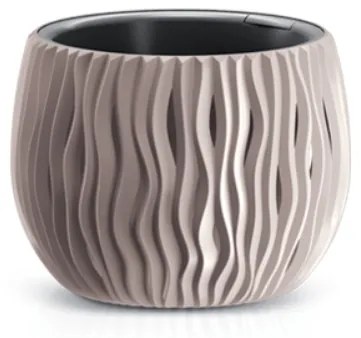 PROSPERPLAST Květináč - SANDY BOWL Průměr: 23,8 cm, Barva: bílá