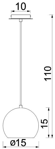 Lustr na lanku SOOL 1xE27/60W/230V
