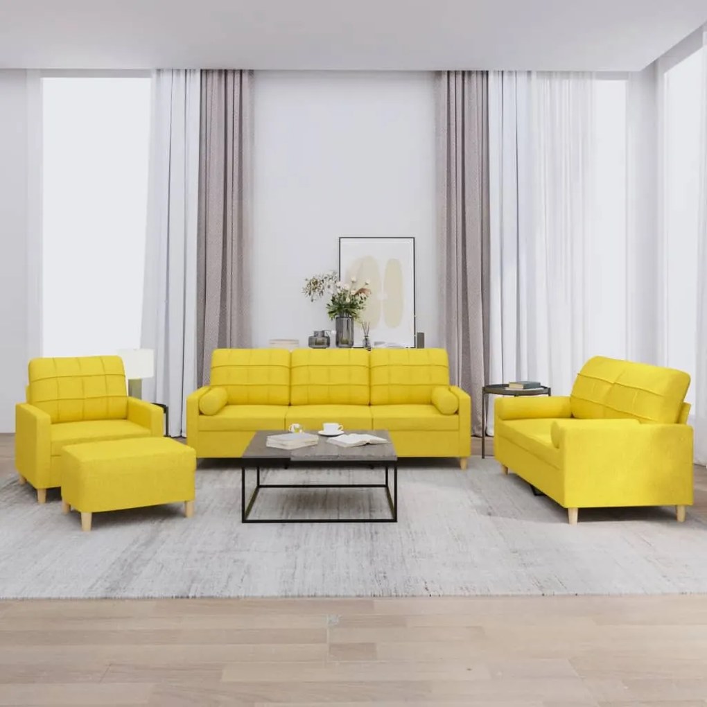 3dílná sedací souprava s poduškami vínová textil