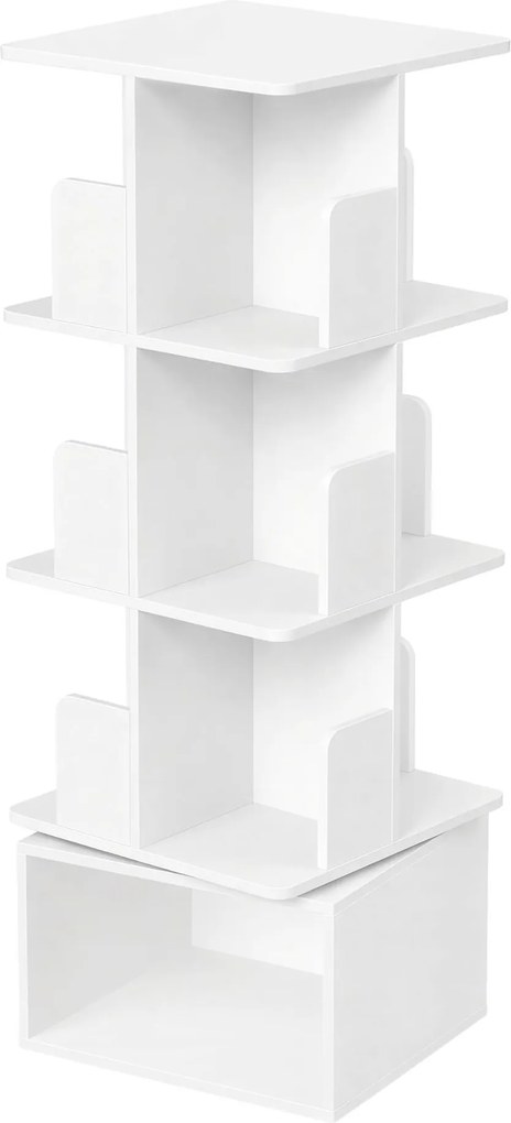 XXXLutz OTOČNÝ REGÁL, bílá, 40/124,6/40 cm Boxxx - Regály na šanony - 002543076201
