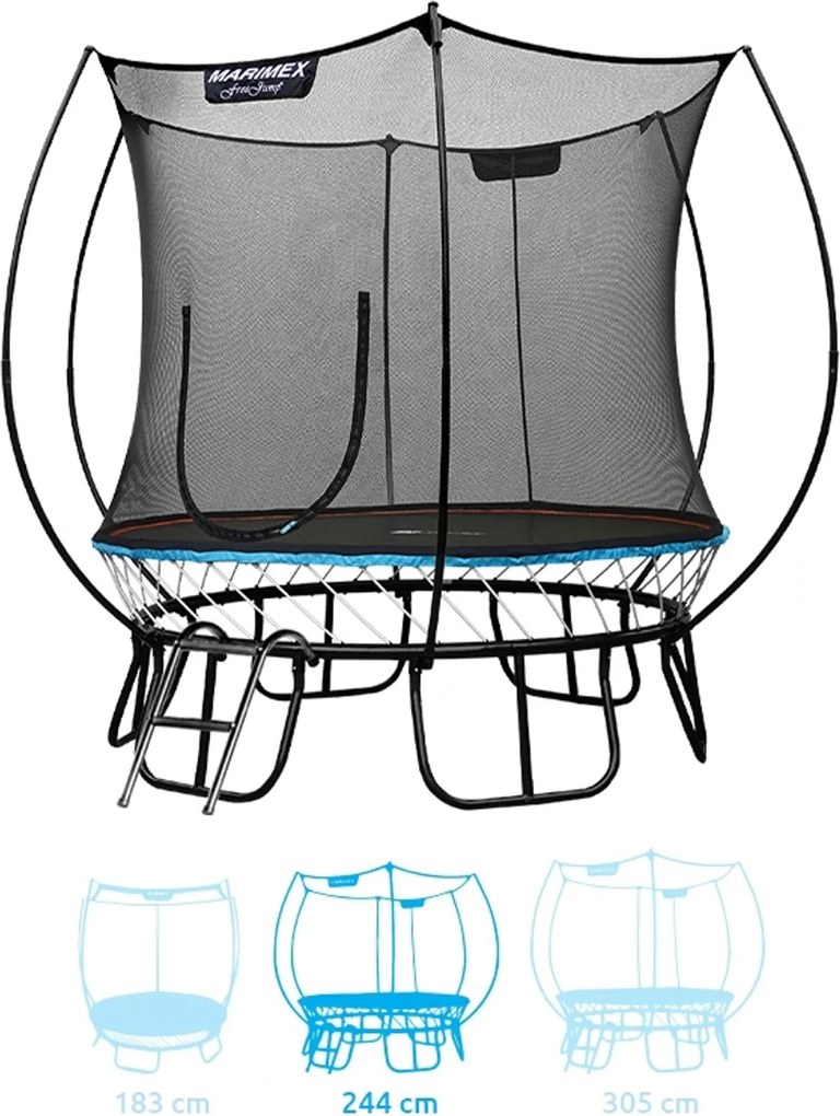 Marimex | Trampolína Marimex FreeJump 244 cm + ochranná síť + schůdky + kotvicí sada ZDARMA | 19000107