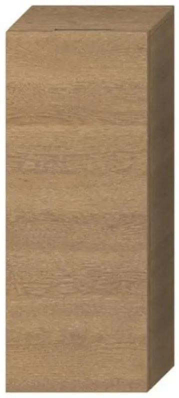 JIKA Cubito - Střední mělká skříňka, 320x810x150 mm - dveře pravé, barva dub H43J4241205191