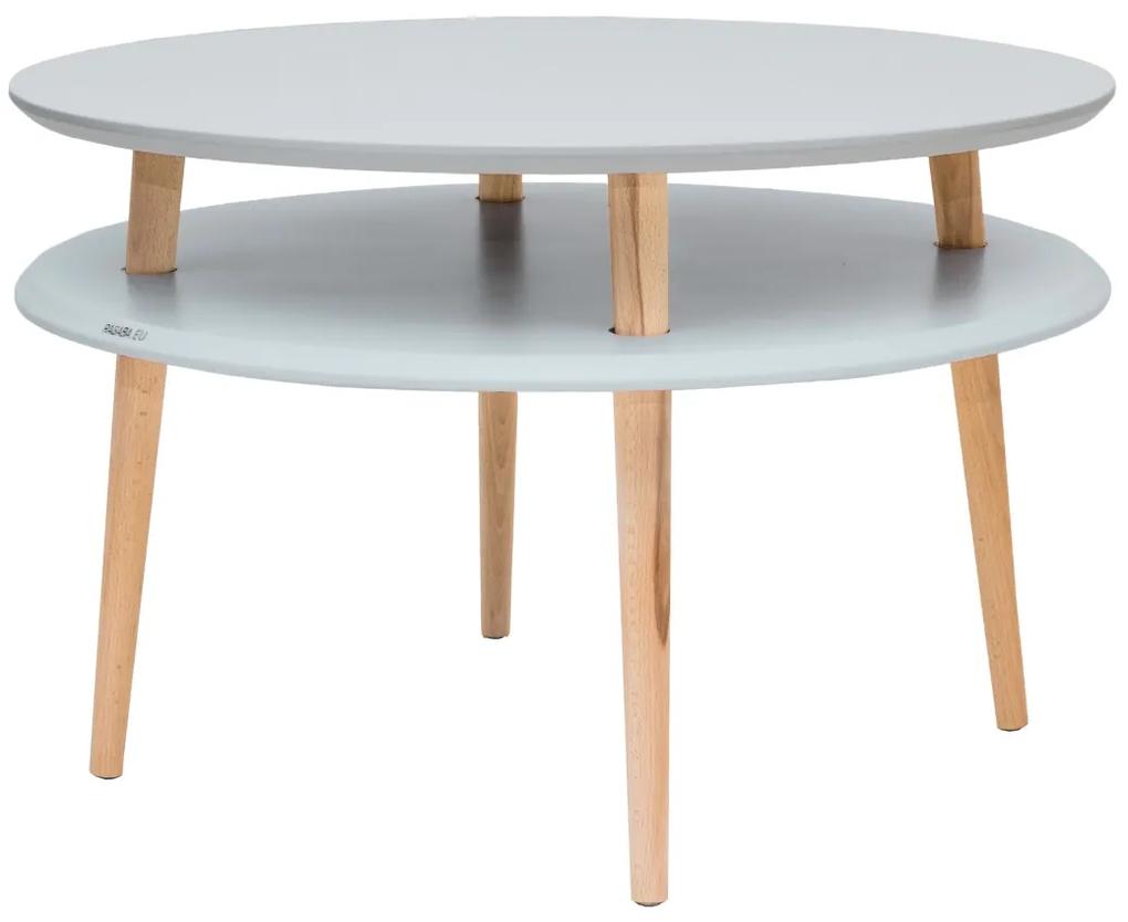 OnaDnes -20% Světle šedý lakovaný konferenční stolek RAGABA UFO 45 x 70 cm