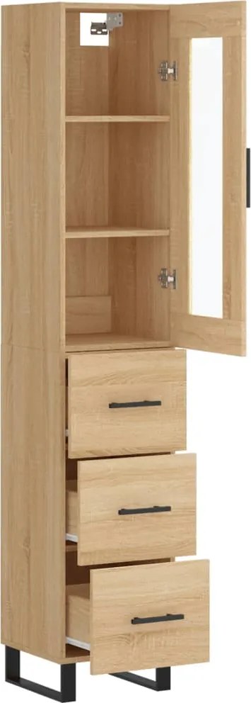 Skříň highboard dub sonoma 34,5 x 34 x 180 cm kompozitní dřevo 3199260
