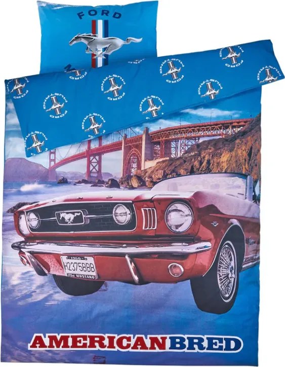 3D Bavlněné povlečení MUSTANG LEGEND barevné, 100% bavlna Rozměr povlečení: 80 x 80 cm | 135 x 200 cm