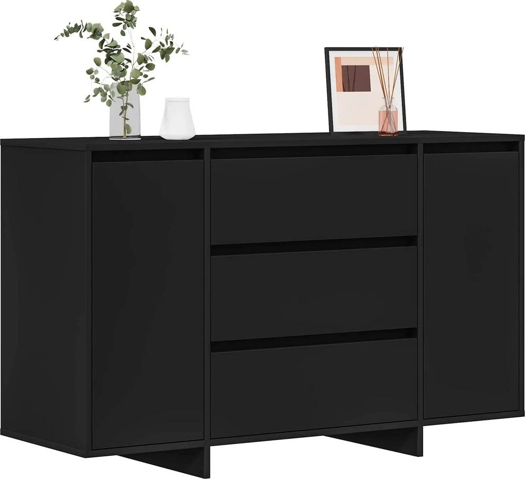 Servírovací skříň Černá 120 x 41 x 75 cm Kompozitní dřevo 3333907