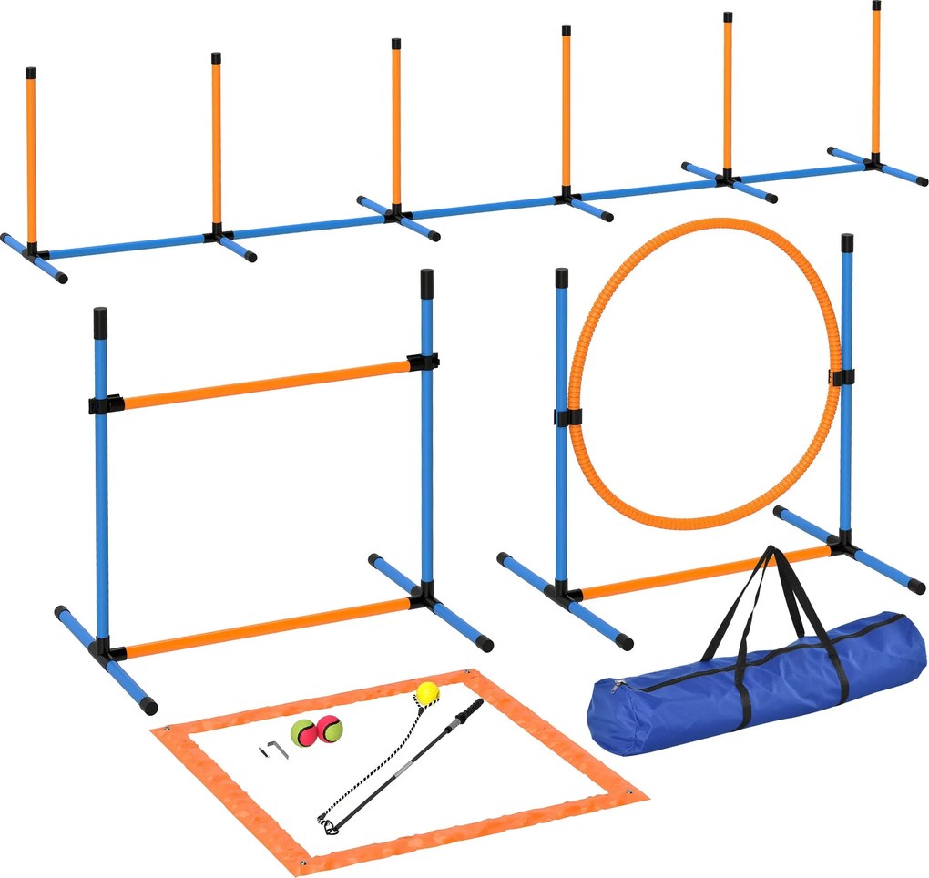 Agility set pro psy PawHut - 7 dílná agility výbava pro výcvik psů | Aosom