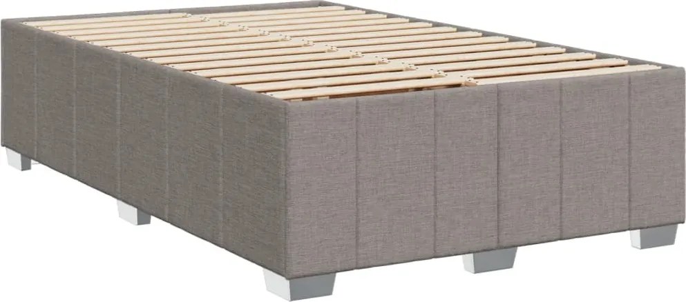 Box spring postel s matrací taupe 120x190 cm textil 3285460