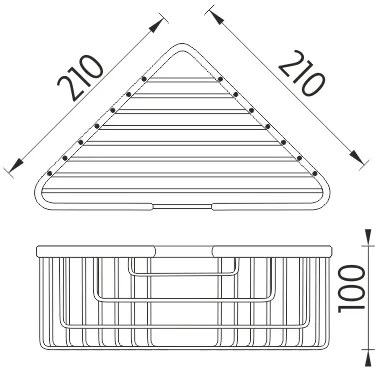 Nimco Drátěná polička - OP 107-26