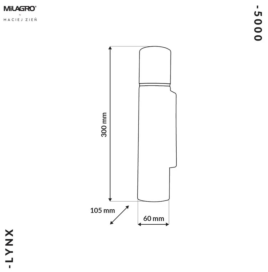 Nástěnné svítidlo Lynx, 1x zlaté/černé kovové stínidlo
