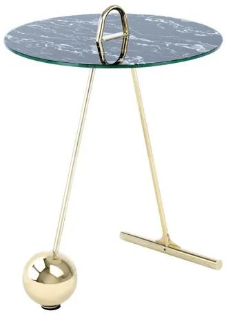 Odkládací stolek Pendulum 525 zlatá / černá