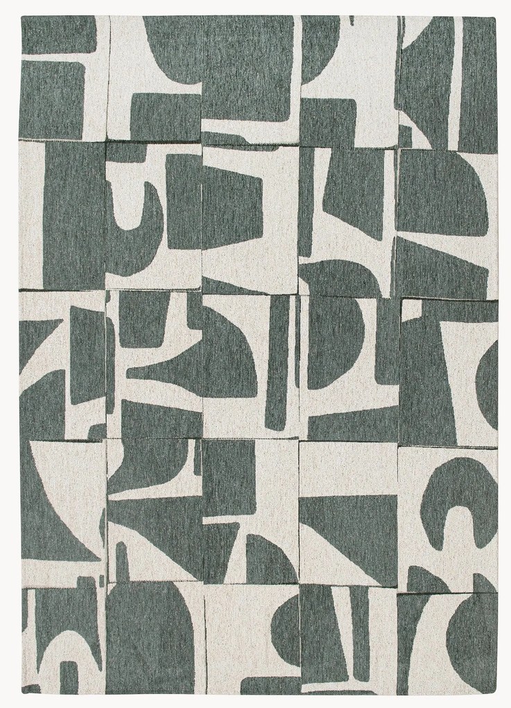 Omyvatelný interiérový/exteriérový žakárový koberec Papercut