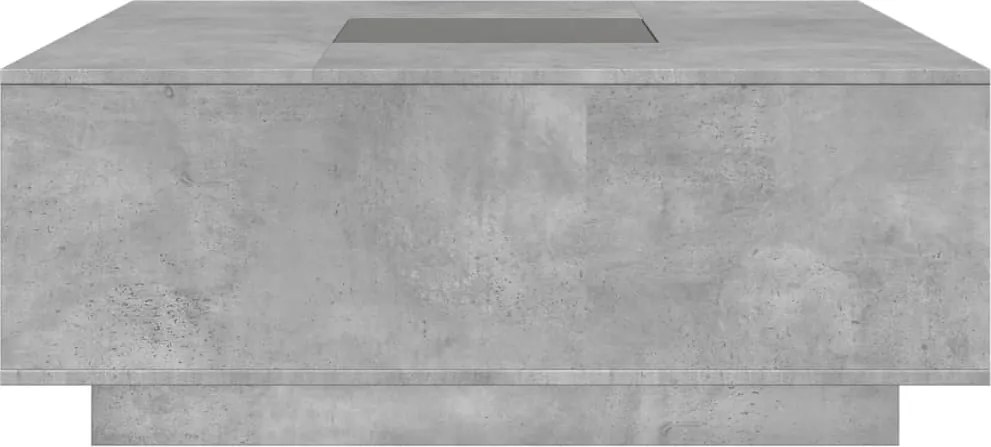 Konferenční stolek s Infinity LED betonově šedý 100x100x40 cm 3284045