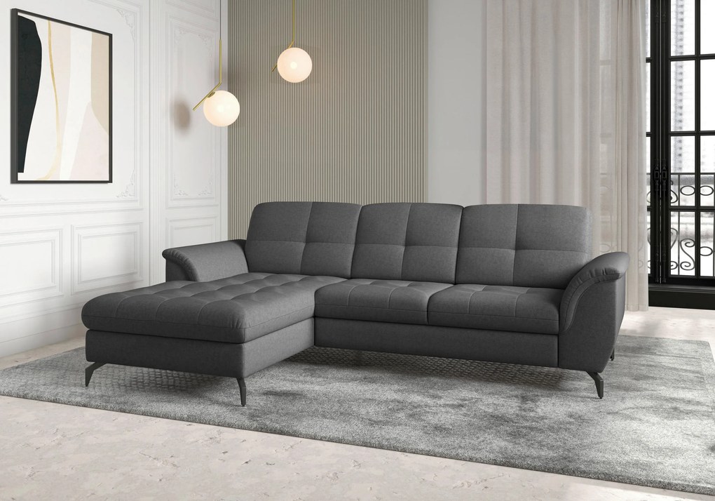 XXXLutz ROHOVÁ SEDAČKA, textil, tmavě šedá Sit & More - Sedací soupravy - 000144013354