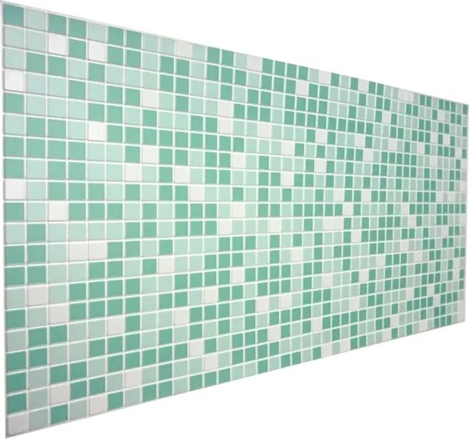Obkladový 3D PVC panel 96 x 48 cm - mozaika zelená