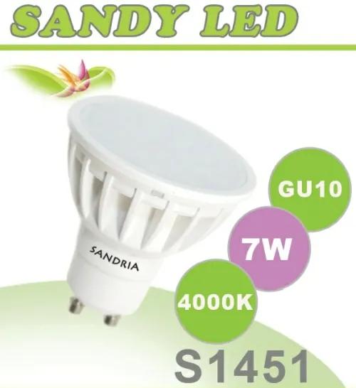 LED žárovka GU10 SANDRIA S1451 SANDY LED GU10 7W SMD 4000K