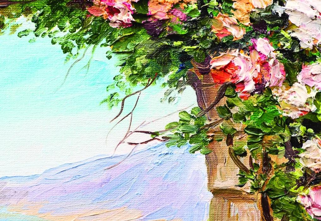 Malvis ® Reprodukce obrazu Květinová brána Velikost: 120x80 cm