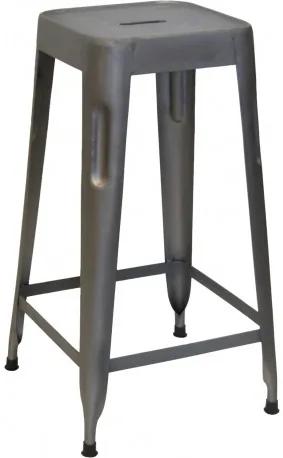 Industrial style, Pozinkovaná barová židle 69 x35 x35 cm (343)