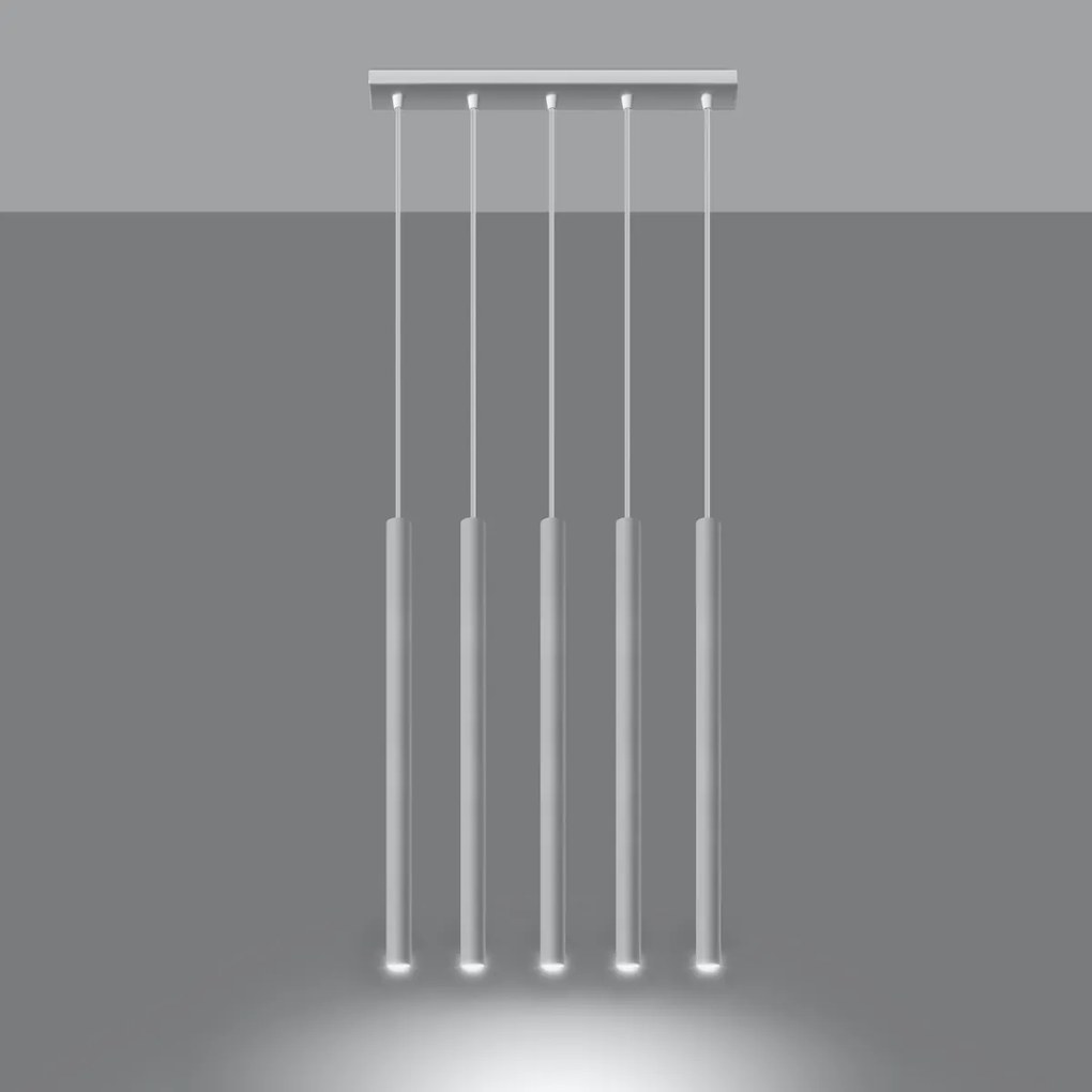 Sollux Lighting Závěsné svítidlo PASTELO 5 bílé