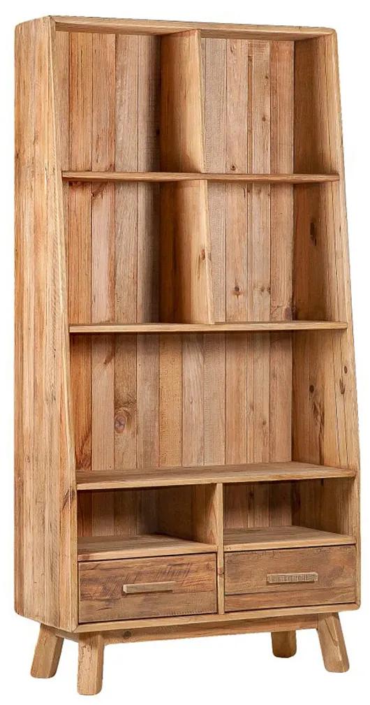 Dřevěná knihovna Elysium, 90x182