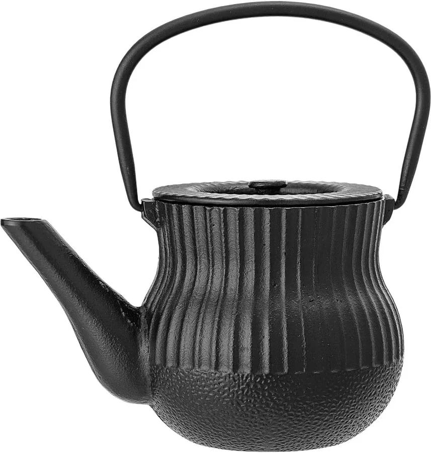 Černá litinová čajová konvice Bloomingville Luca, 850 ml