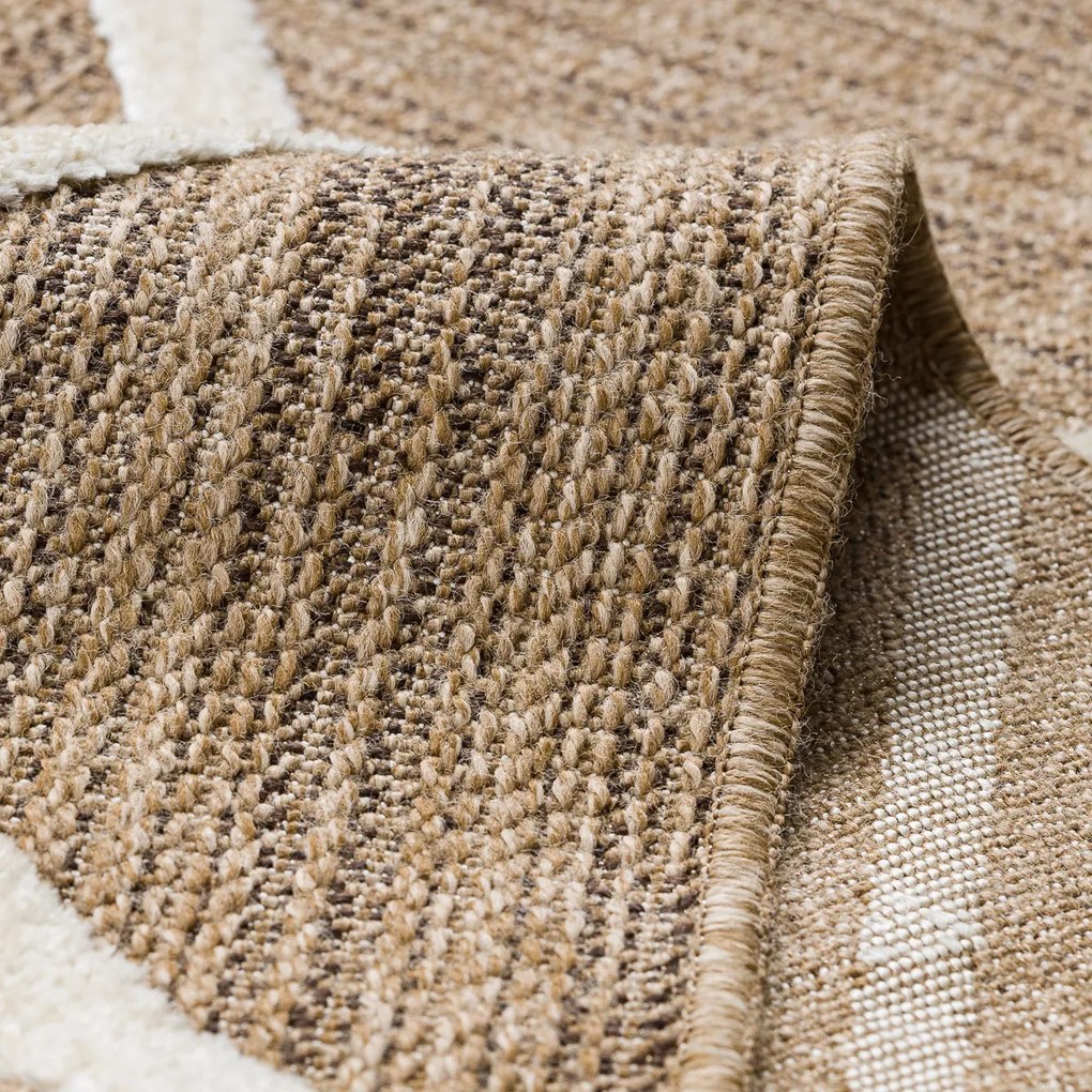 Dywany Łuszczów, Kusový koberec Spark 0708A beige/cream, 120x170, béžová, chodba / předsíň