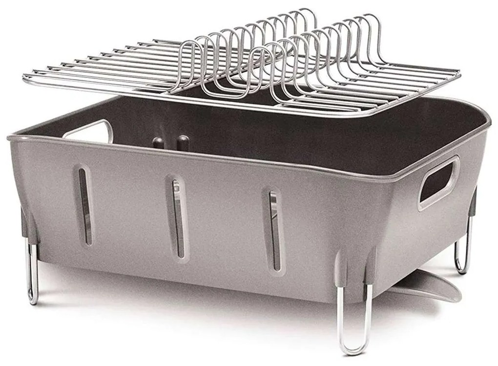 Simplehuman - Odkapávač na nádobí 370x326x172 mm, šedá KT1106