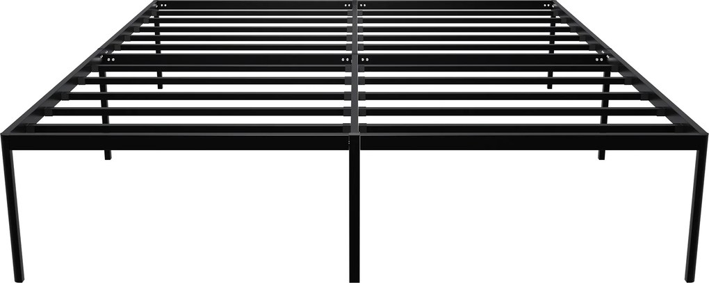 Kovová postel Hamlin 200x180x41 cm – černá