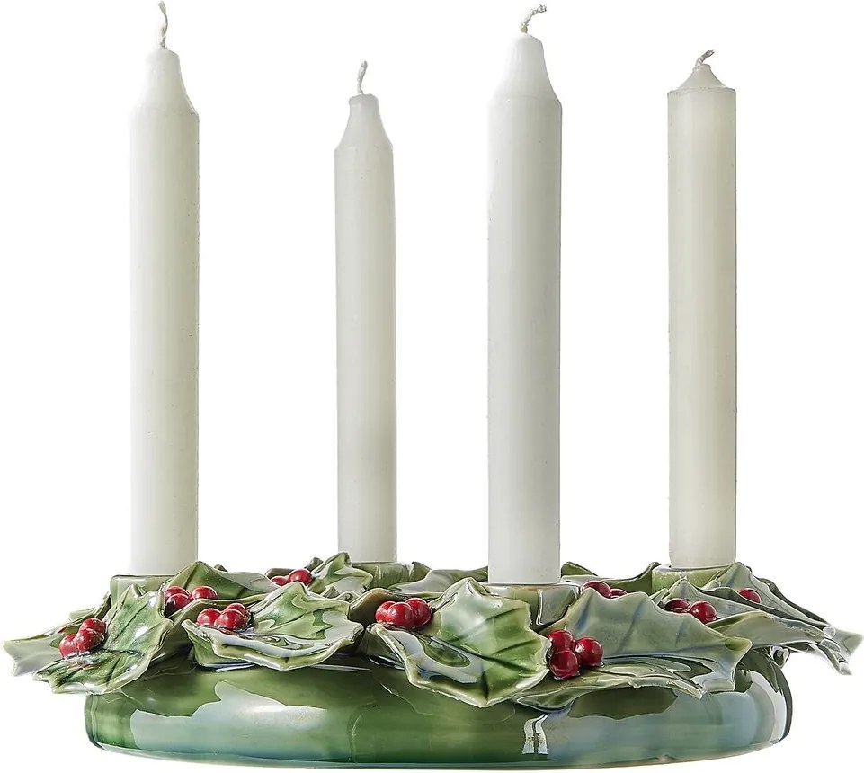 ILEX Adventní věnec 26 cm - zelená