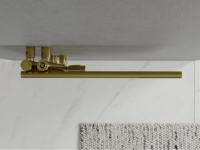 Mexen Neptun dekorativní koupelnový radiátor 900 x 500 mm, 291 W, zlatý - W101-0900-500-00-50