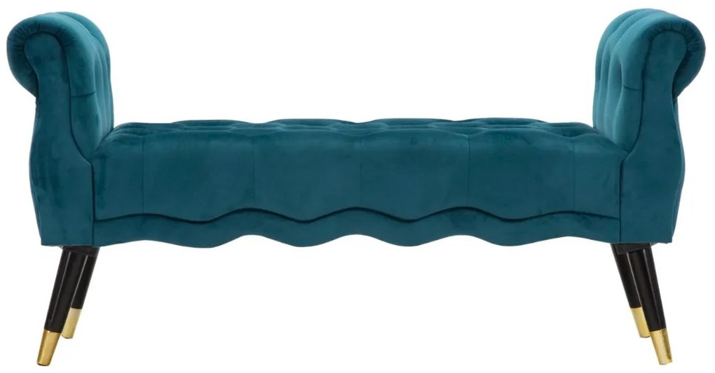 Designová lavice Dandelion 120 cm petrolejová