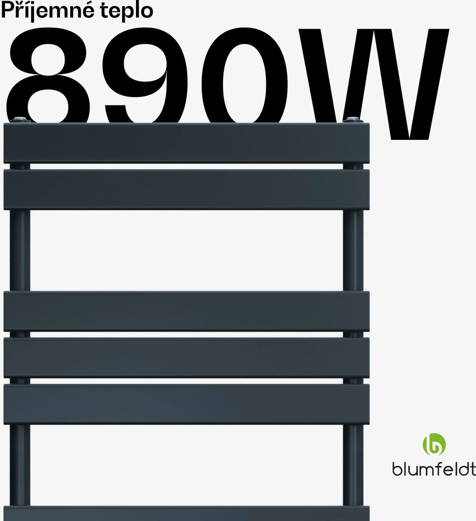 Blumfeldt Radiátor Fairmont, 60 x 180 cm, nástěnný, moderní design, teplovodný