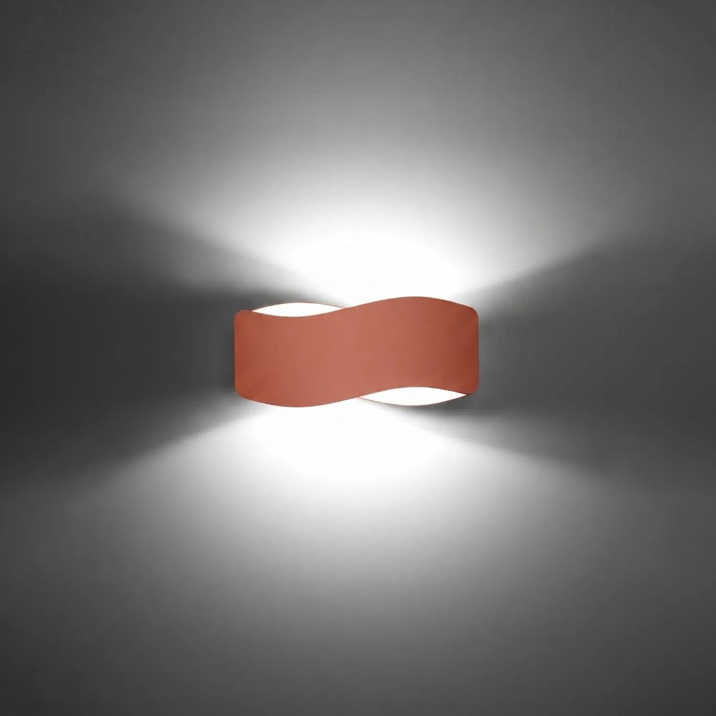 Sollux Lighting Nástěnné svítidlo TILA 30 okrově červené