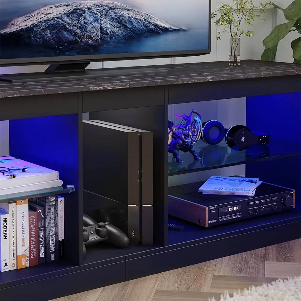 TV stojan s LED dekoratívnym osvetlením