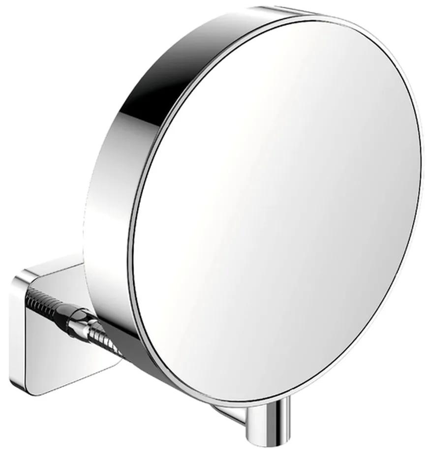 Emco Cosmetic mirrors Prime - Holící a kosmetické neosvětlené zrcadlo s pružným ramenem, 3 a 7 násobné zvětšování, chrom 109500114